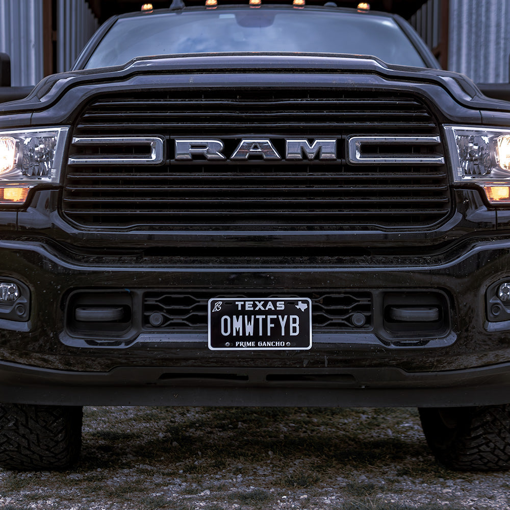 OMWTFYB License Plate – Prime Gancho